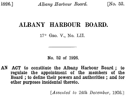 1830 - Albany Harbor Board.jpg | Southern Ports